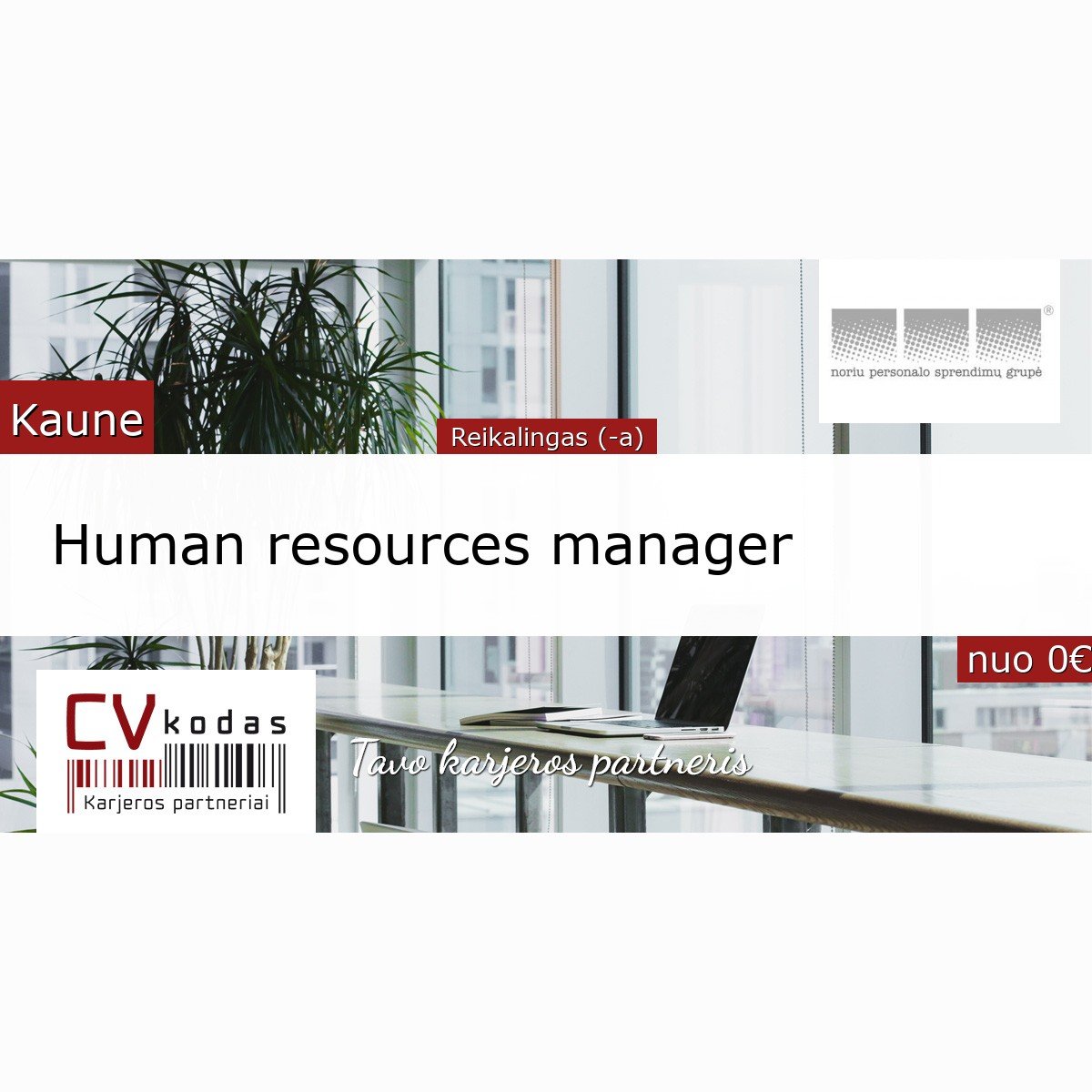 Human resources manager | cvkodas.lt